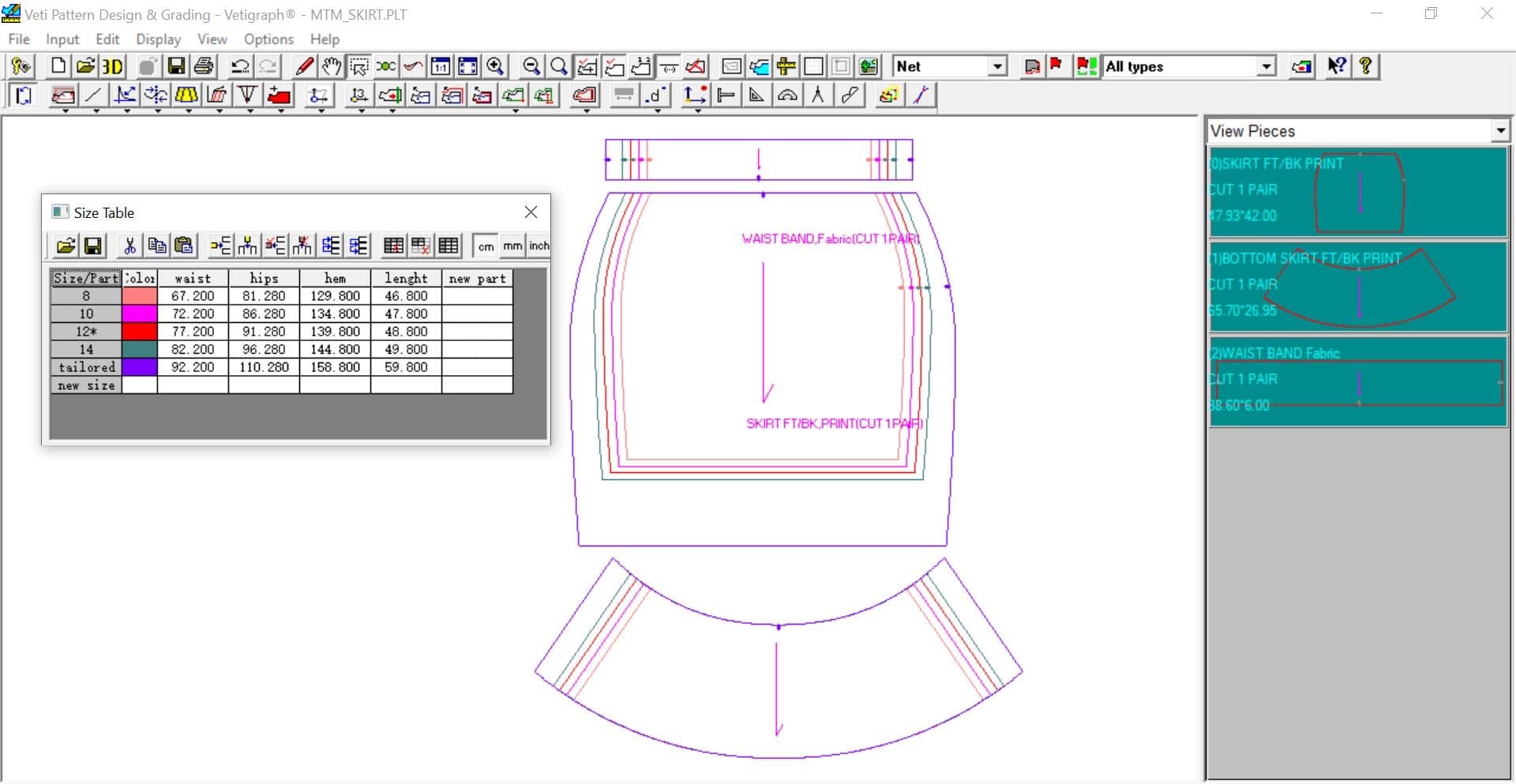 Pattern Cutting & Grading Software Solutions | VetiGraph